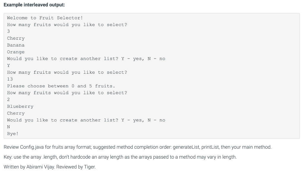 Solved 8.21⋆∗∗zy Lab: Fruit Selector Write this program | Chegg.com