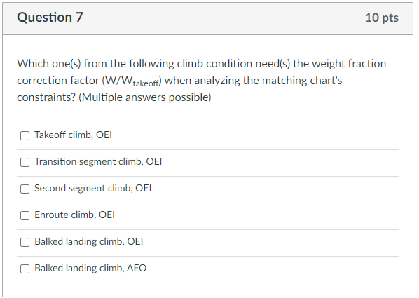 Solved Question 7 10 pts Which one(s) from the following | Chegg.com