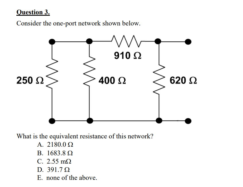 Solved Consider the one-port network shown below. What is | Chegg.com Solved Consider the one-port network shown below. What is | Chegg.com