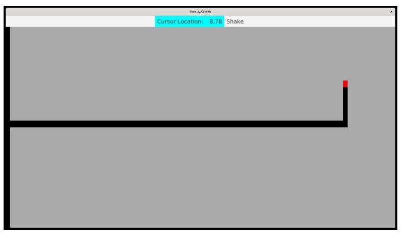 Take your time with it :) Create an Etch-A-Sketch | Chegg.com