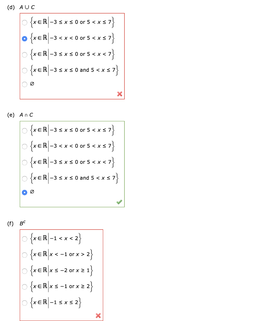 Solved Let the universal set be R, the set of all real | Chegg.com