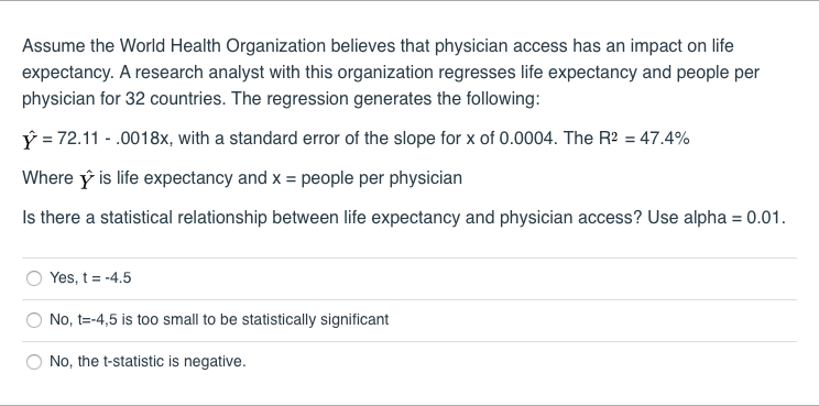 Solved A research analyst for WHO (World Health | Chegg.com