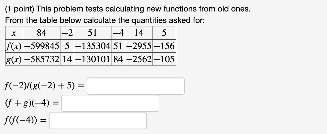 Solved 1 Point This Problem Tests Calculating New 