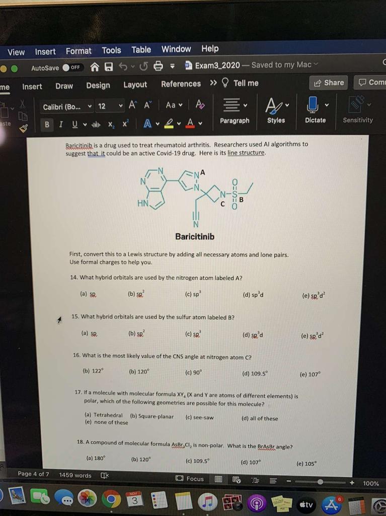 Solved View Insert Format Tools Table Window Help AutoSave | Chegg.com