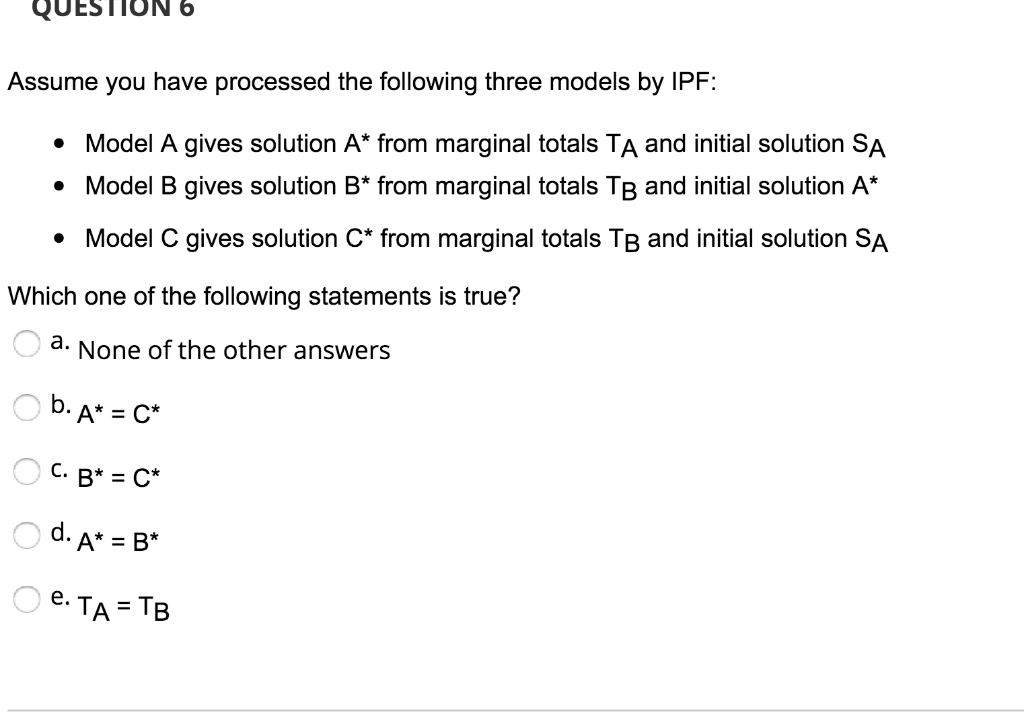 Solved QUESTION 6 Assume you have processed the following | Chegg.com