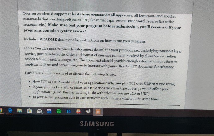 In this project, you need to replicate the echo | Chegg.com