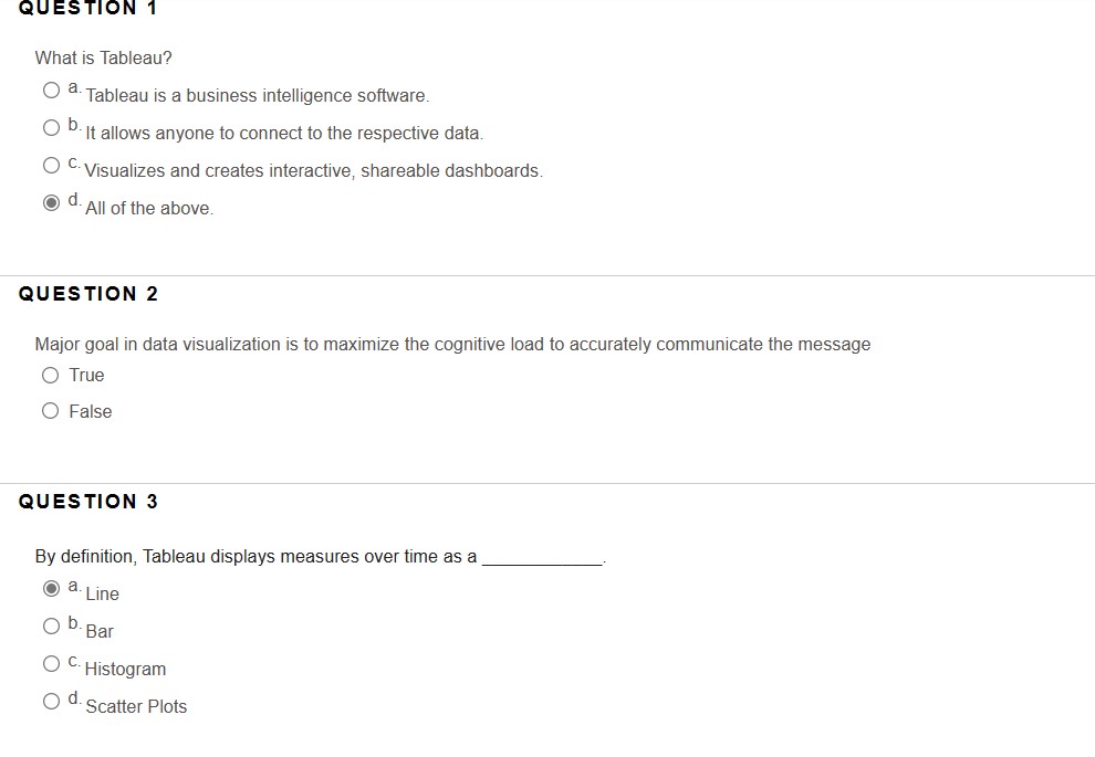 Solved What is Tableau? a. Tableau is a business | Chegg.com