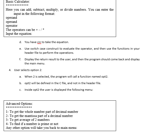 Solved 1. You are required to make a header file by the name | Chegg.com