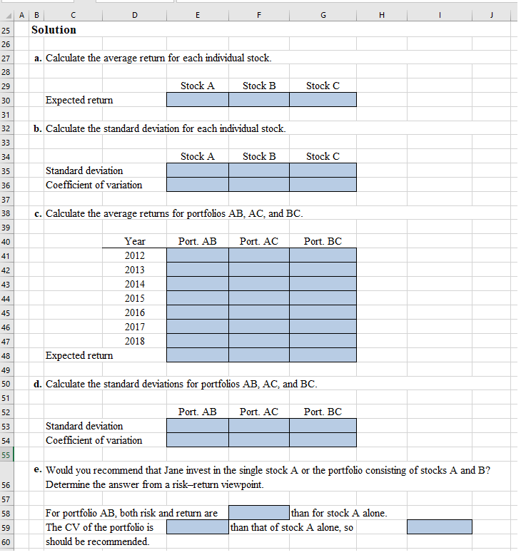 Solved 1 Spreadsheet Exercise: Problem 5.34 2 Jane is | Chegg.com