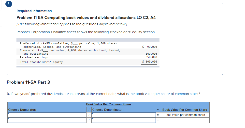 Solved Required Information Problem 11-5A Computing book | Chegg.com