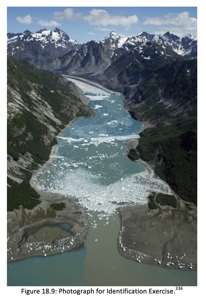 Solved Label an end moraine, a lateral moraine, and a | Chegg.com