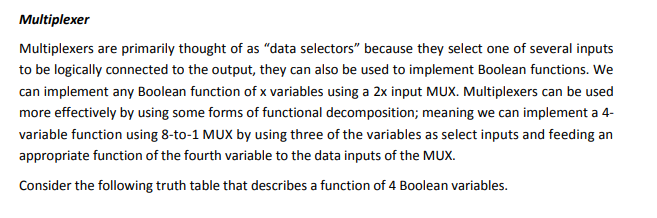 Solved DECODERS AND MULTIPLEXERS 3.1 OBJECTIVE The objective | Chegg.com