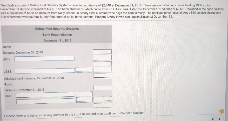 Solved The Cash account of Safety First Security Systems | Chegg.com