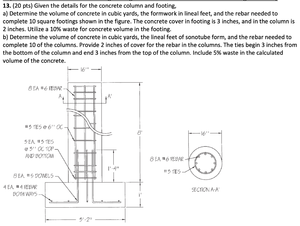 Solved Column Footing Dimensions Of A Column Footing, 43% OFF Solved Column Footing Dimensions Of A Column Footing, 43% OFF