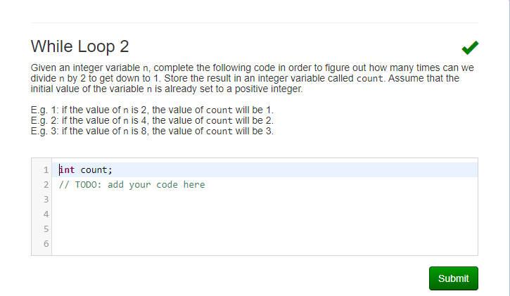 Solved While Loop 2 Given An Integer Variable N Complete 4140