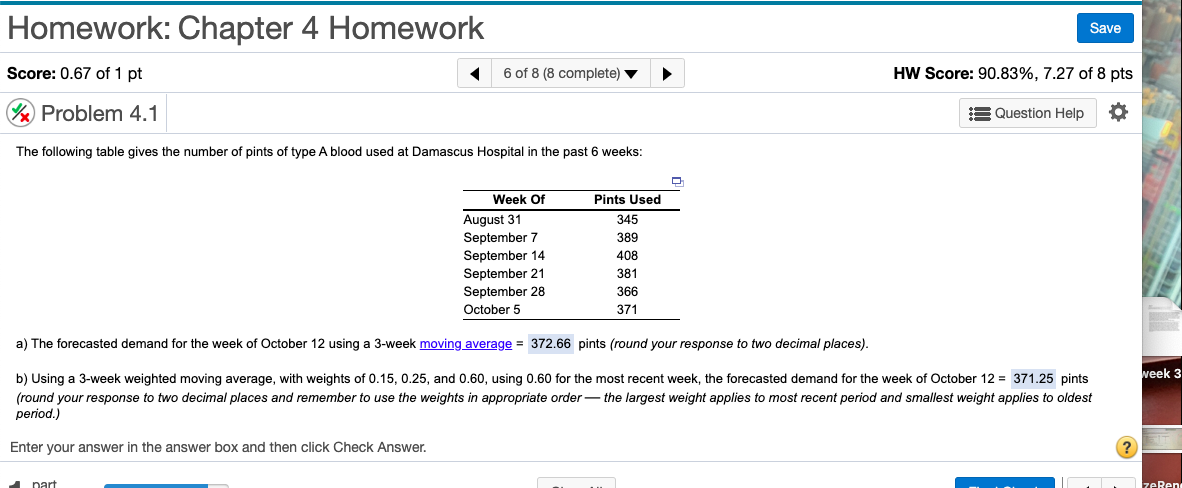 Solved Homework Chapter 4 Homework Save Score 0 67 Of 1 Pt