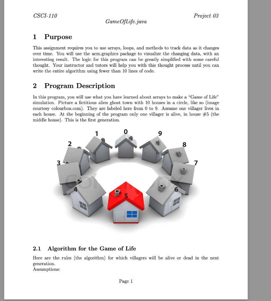 1 Purpose This Assignment Requires You To Use Arrays 