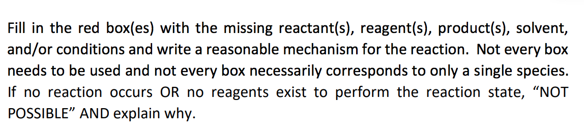 Solved Fill in the red box(es) with the missing reactant(s), | Chegg.com