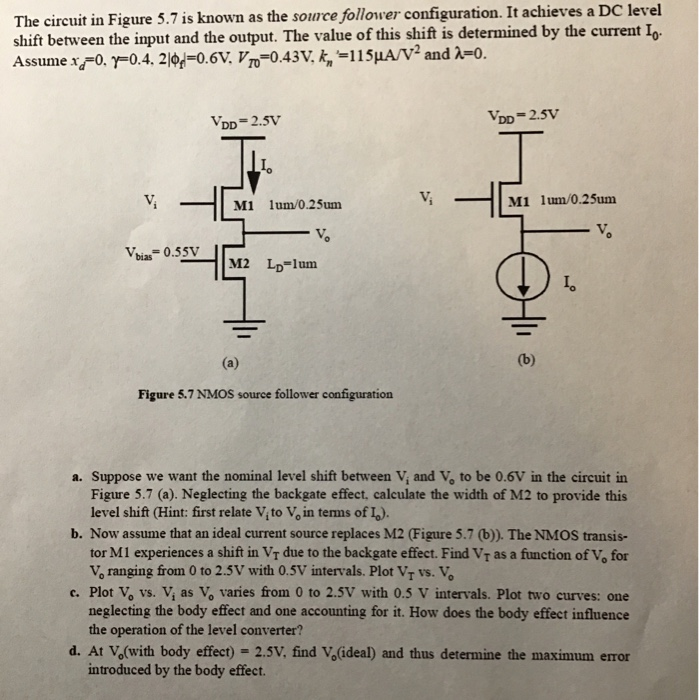 Solved The circuit in Figure 5.7 is known as the source | Chegg.com