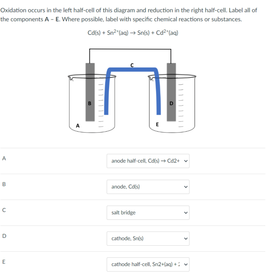 Solved Determine the cathode and anode and describe the | Chegg.com