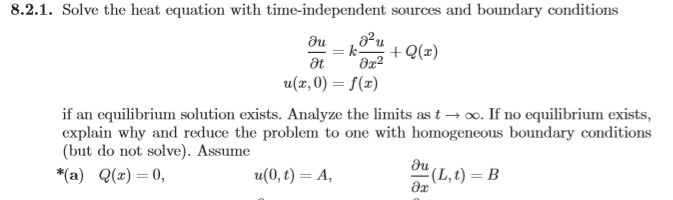 Solved hu 8.2.1. Solve the heat equation with | Chegg.com