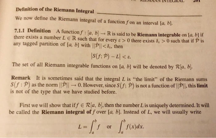 Solved Please USE this definition of the Riemann Integral. | Chegg.com