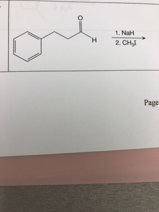 Solved 1. NaH H 2. CH2I Page | Chegg.com
