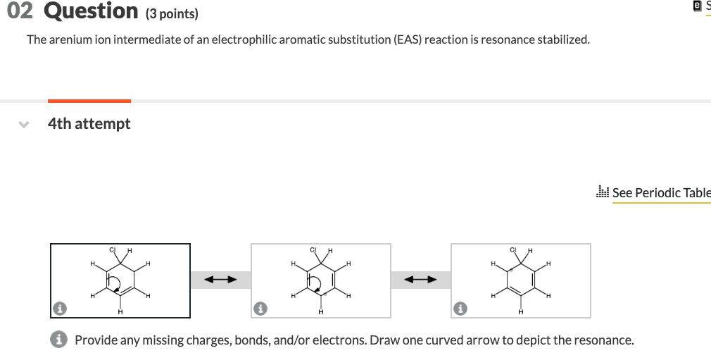 Solved The arenium ion intermediate of an electrophilic | Chegg.com