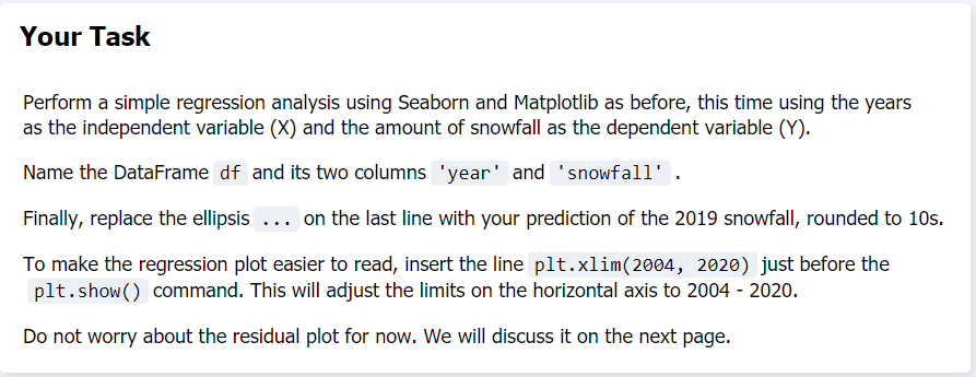 Solved First import pandas as pd , seaborn as sns and | Chegg.com