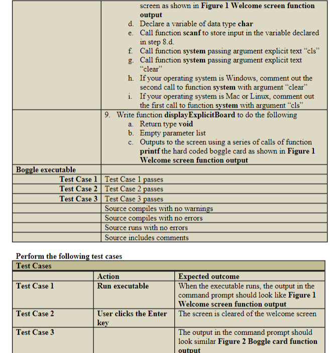 Solved Tasks Activity boggle.c 1. Create a new C source code | Chegg.com