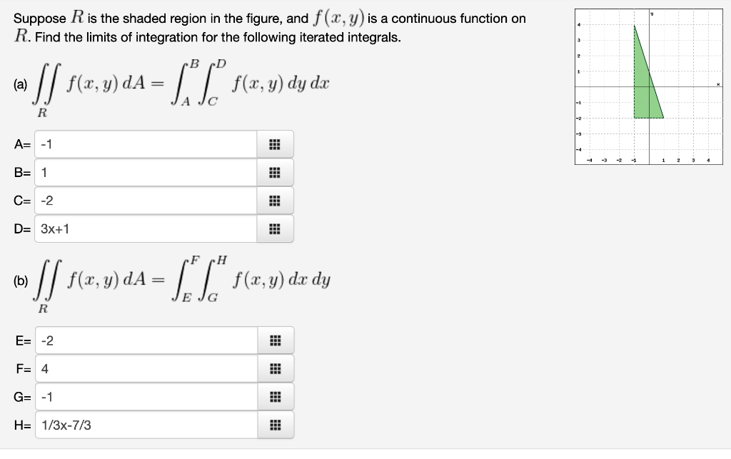 Solved Suppose R is the shaded region in the figure, and | Chegg.com
