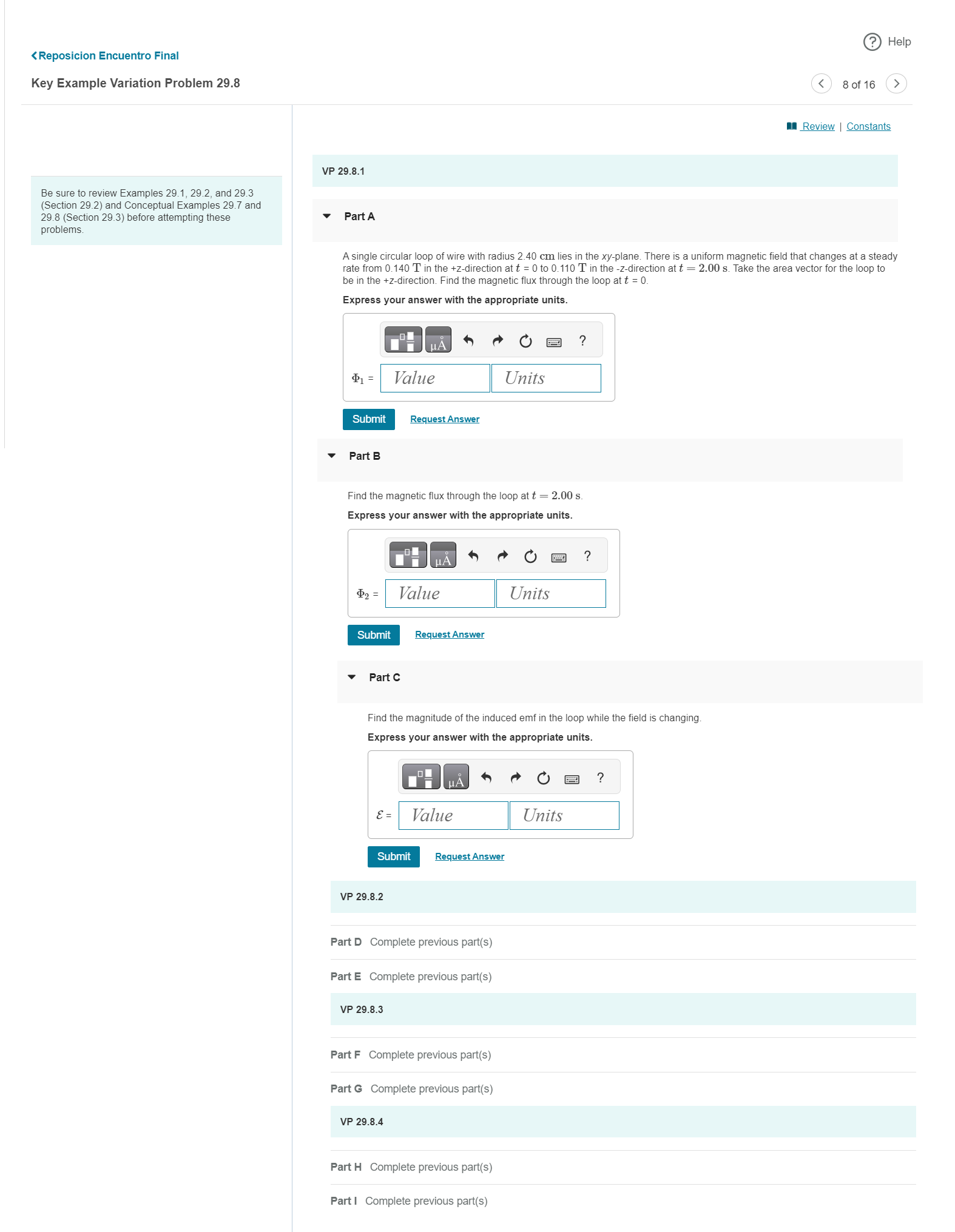Solved 08 ﻿de 16 - ﻿Activity Reposición Encuentro FinalBe | Chegg.com