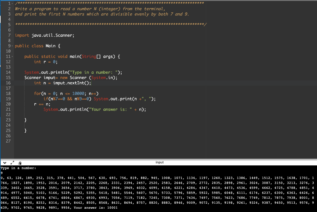 Solved Write a program to read a number N (integer) from the | Chegg.com
