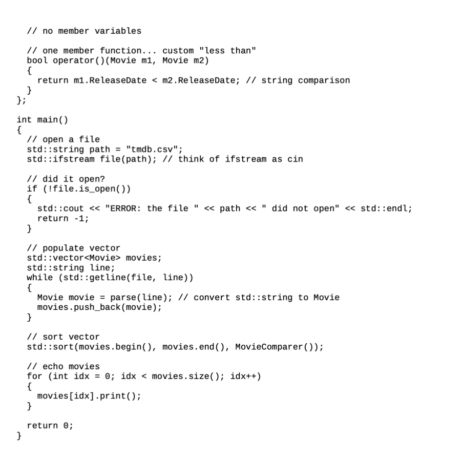 Solved Modify this file so that the program outputs two | Chegg.com