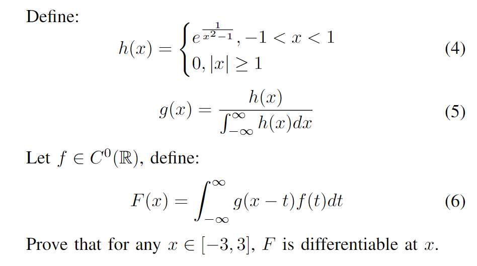 Solved (4) Define: Sez7-1, -1 1 h(x) g(x) Sh(x)dx Let fe | Chegg.com