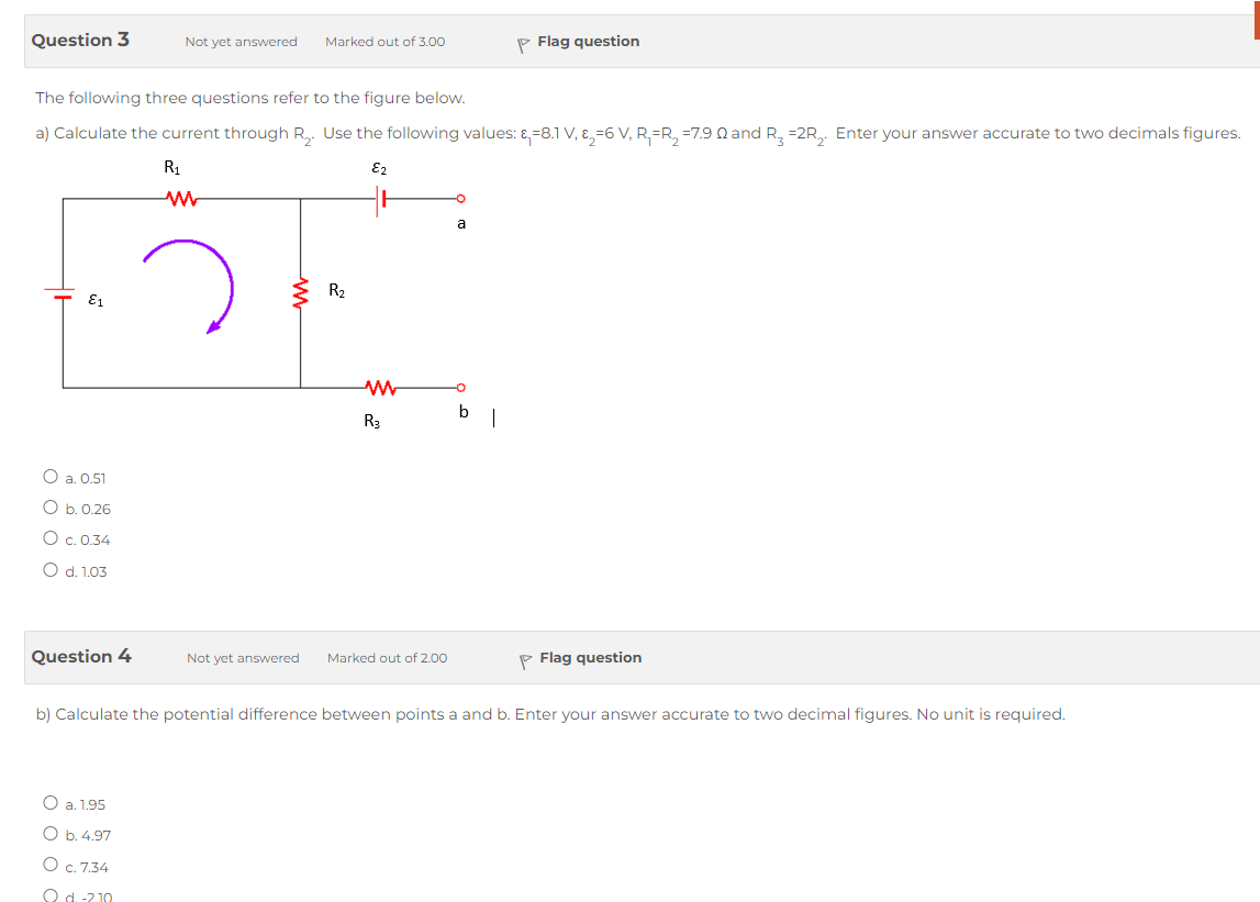 Solved The following three questions refer to the figure | Chegg.com