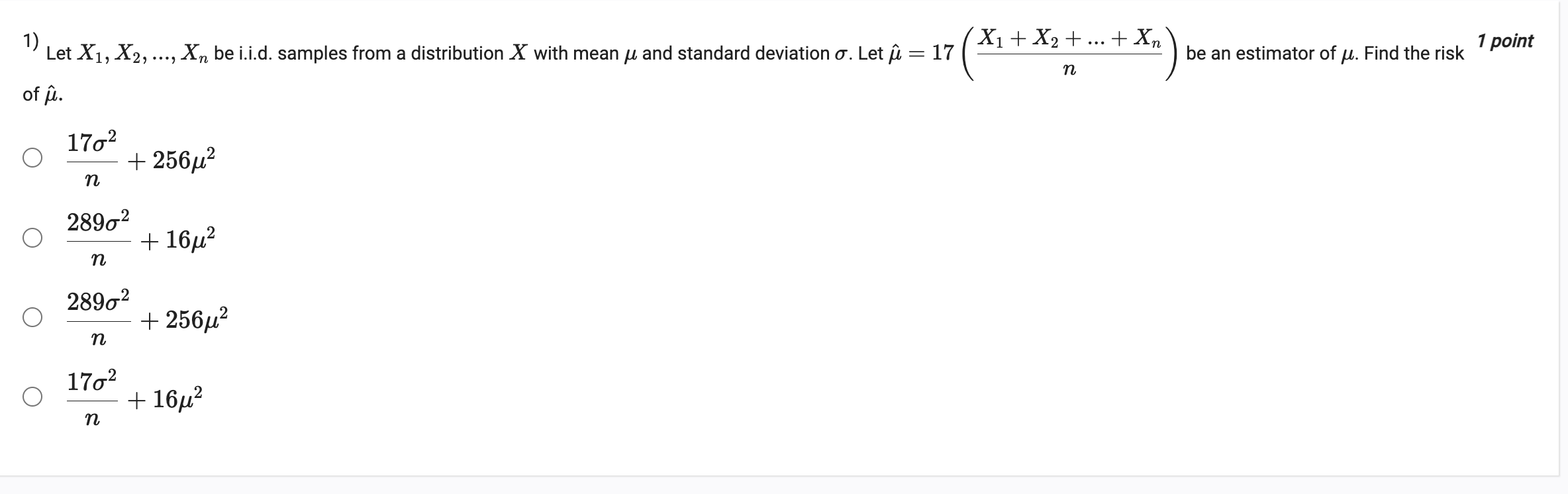 Solved 1) Let \\( X_{1}, X_{2}, \\ldots, X_{n} \\) be i.i.d. | Chegg.com