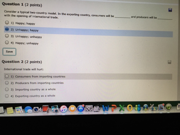 Solved Consider a typical two - country model. In the | Chegg.com