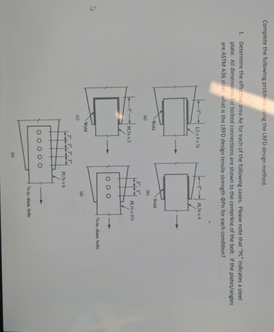 Solved Complete the following problems using the LRFD design | Chegg.com