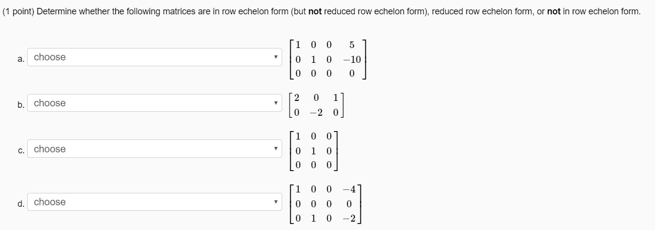 Solved (1 point) Suppose that the following -12x -28 x -16x | Chegg.com