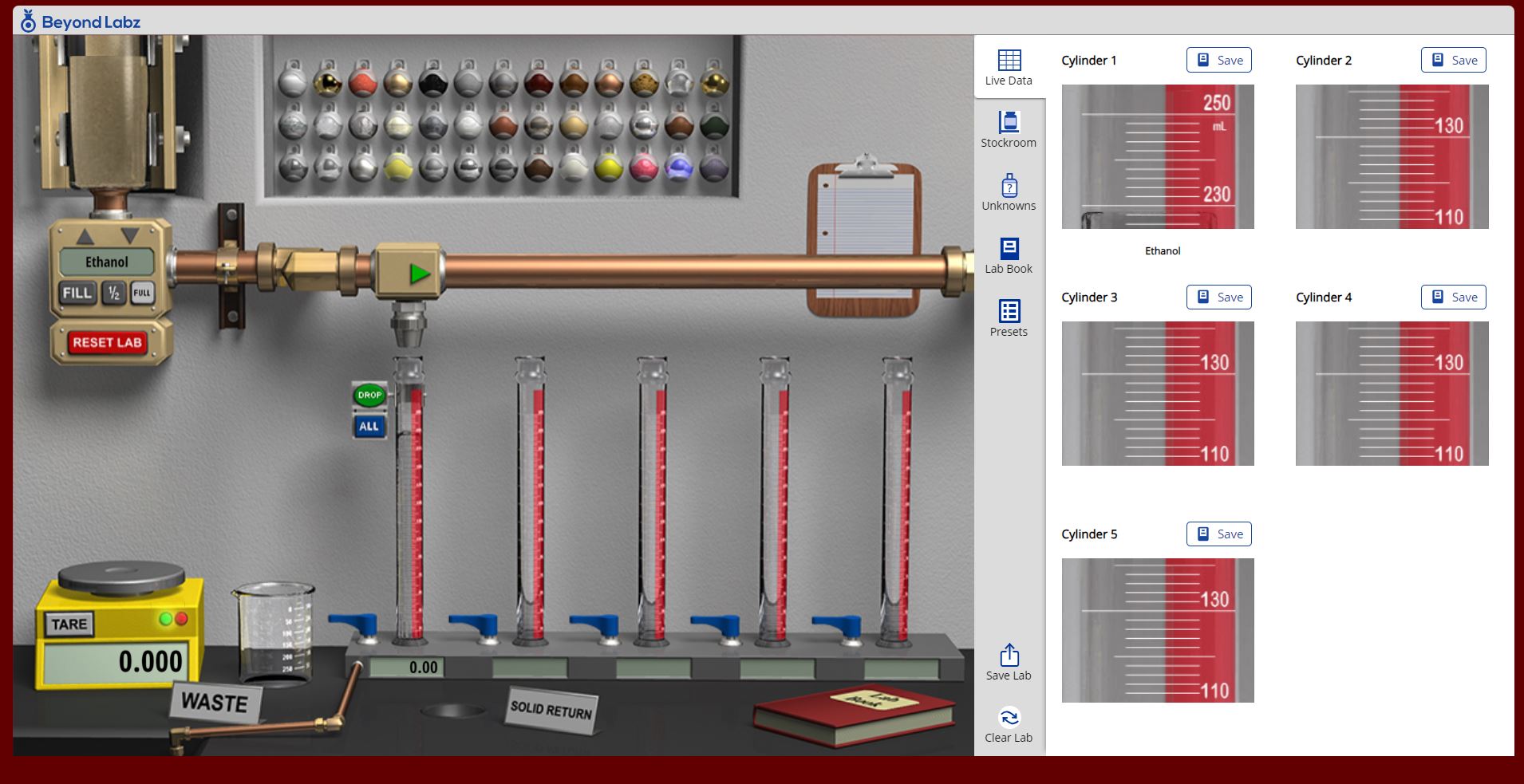 ö Beyond Labz 1. Calculate the mass of the ethanol | Chegg.com