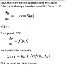 Solved Solve the following rate equation using the Explicit | Chegg.com