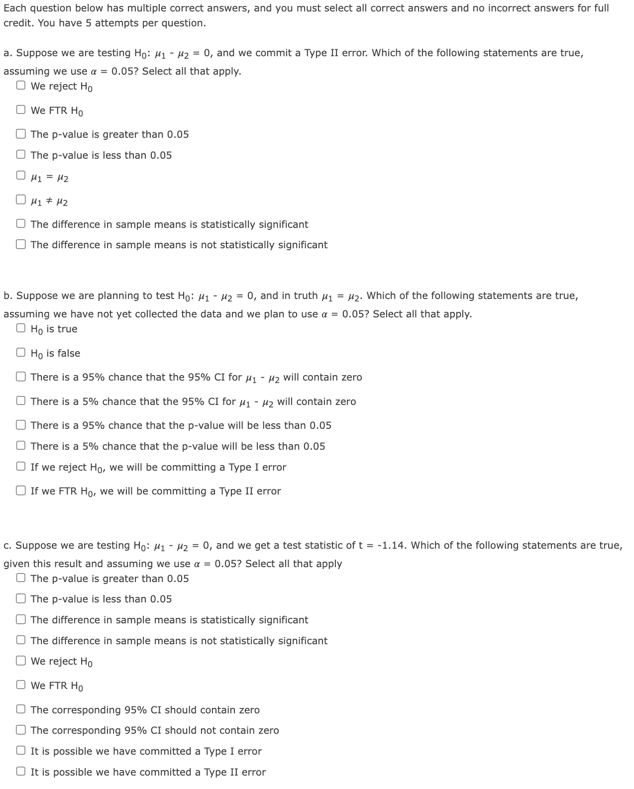 Solved Each Question Below Has Multiple Correct Answers And