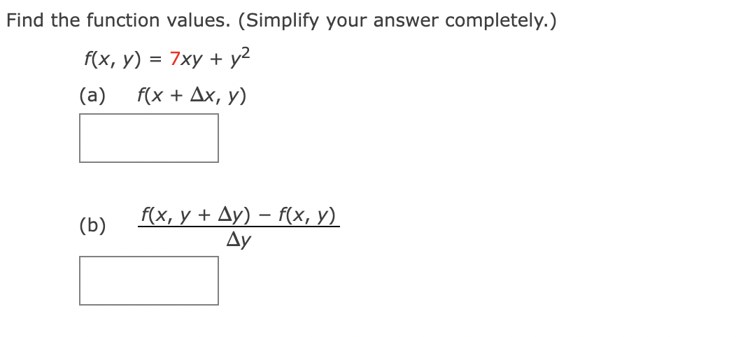 Solved Find the function values. (Simplify your answer | Chegg.com