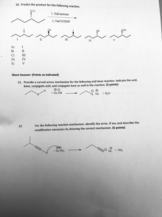 Solved 24. For the following acid-base reaction, predict | Chegg.com