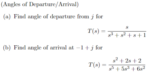 Solved (Angles of Departure/Arrival) (a) Find angle of | Chegg.com