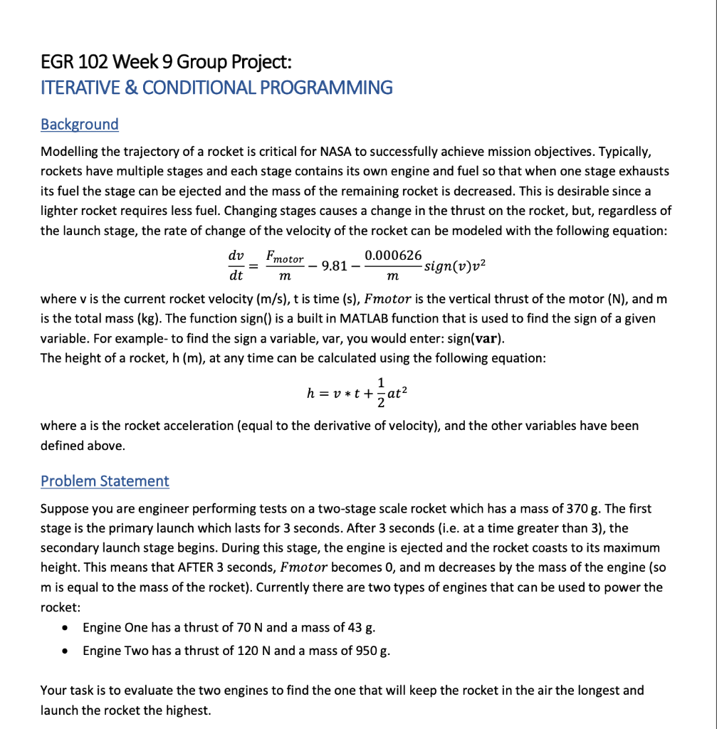 Solved This wants me to use MATLab to solve the following | Chegg.com