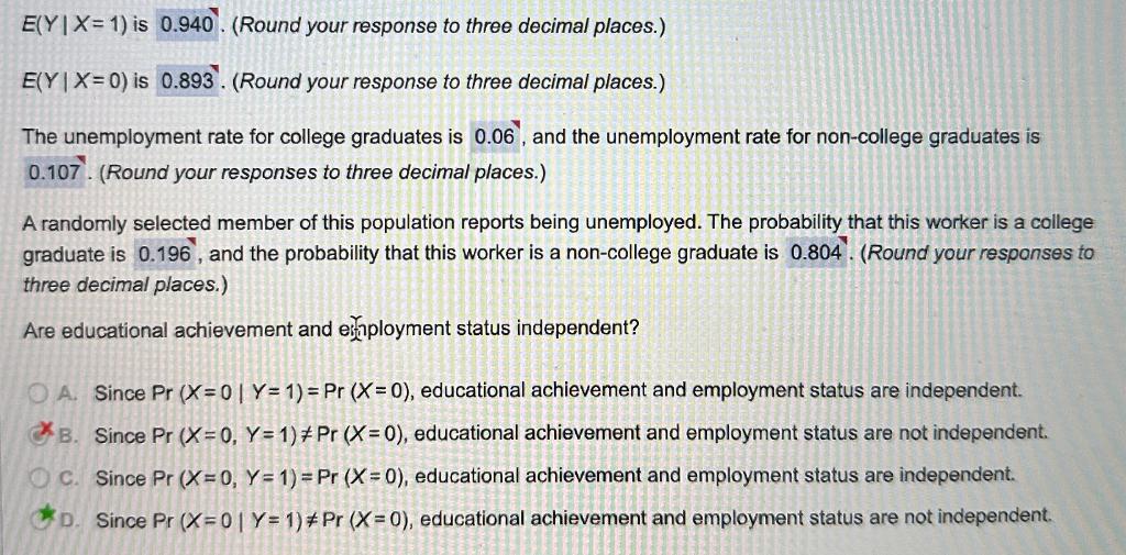 Solved The following table gives the joint probability | Chegg.com