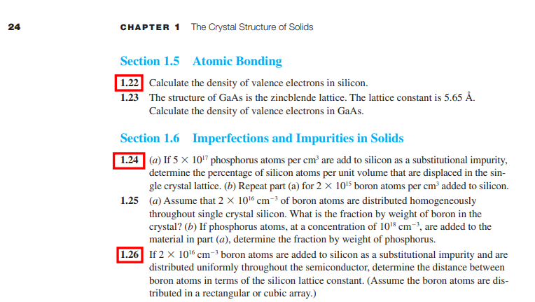 Solved Chapter 1 The Crystal Structure Of Solids Section 1 5 Chegg