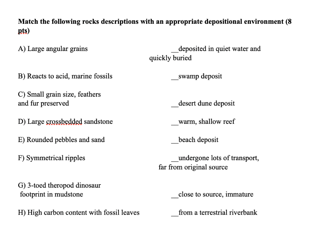 Solved 1. Fill in the rock types (sedimentary, metamorphic, | Chegg.com